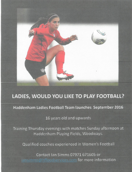 Ladies, Would You Like To Play Football? | Thame Hub