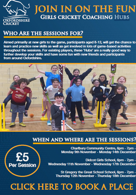 Girl's Cricket Hubs | Thame Hub