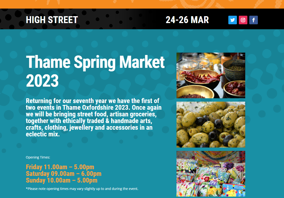 Thame Spring Market 2023 - Thame Hub Thame Hub