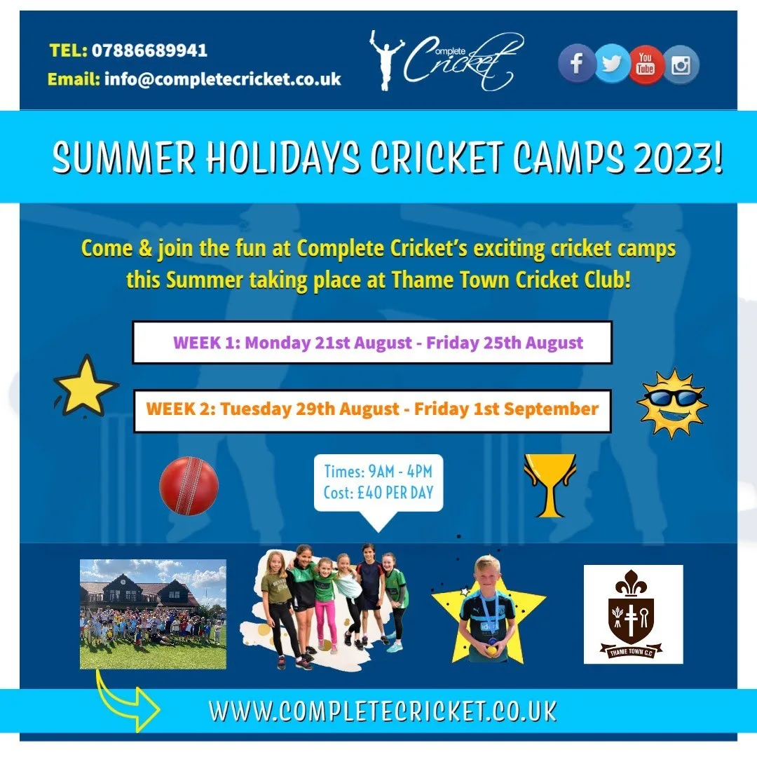Cricket camps for kids this summer | Thame Hub