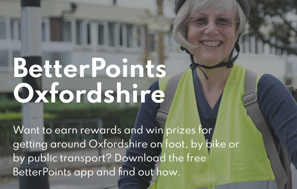 Earn BetterPoints with greener and healthier journeys | Thame Hub
